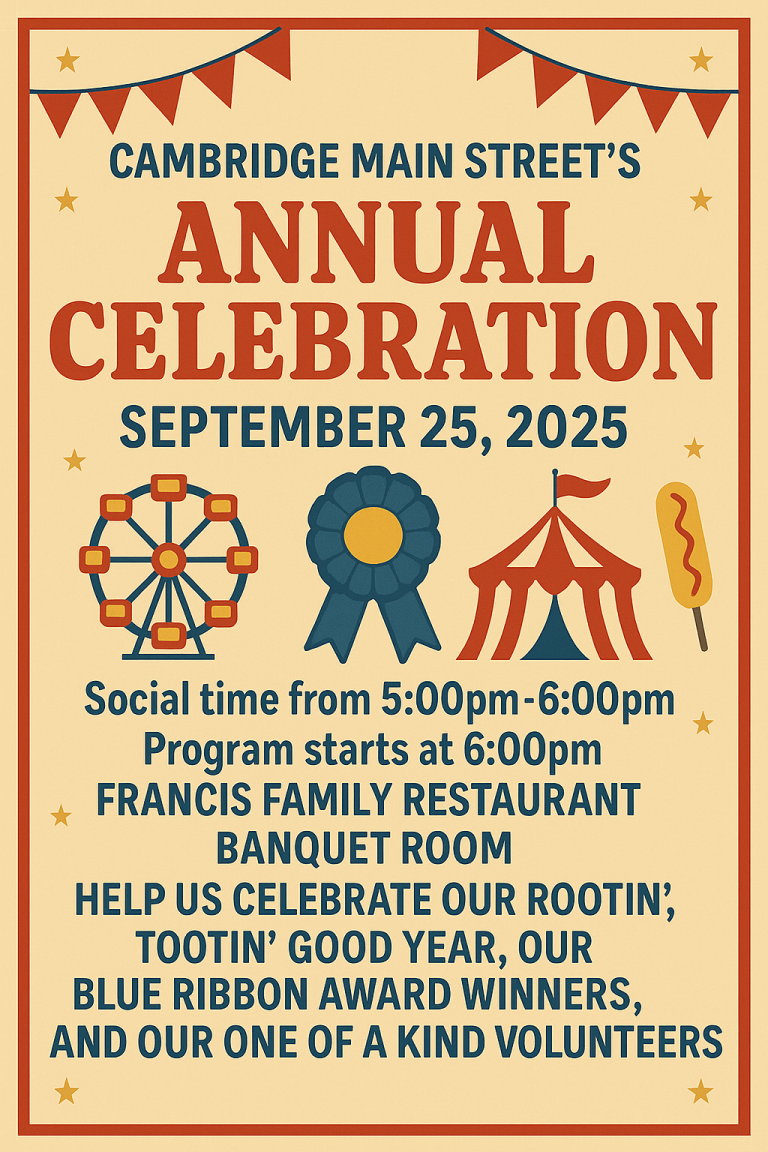 2025 Cambridge Main Street Annual Celebration - Cambridge Main Street